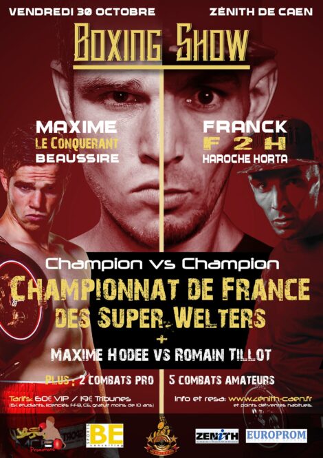BOXING SHOW CHAMPIONNAT DE FRANCE DES SUPER WELTERS | Zénith de Caen ...